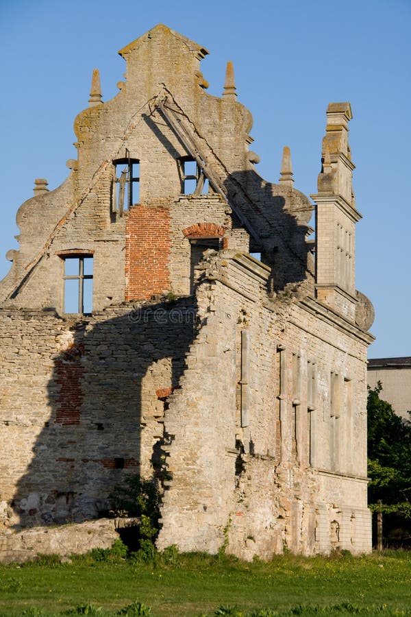 Ancient Castle in Ruins stock image. Image of window, castle - 5150105