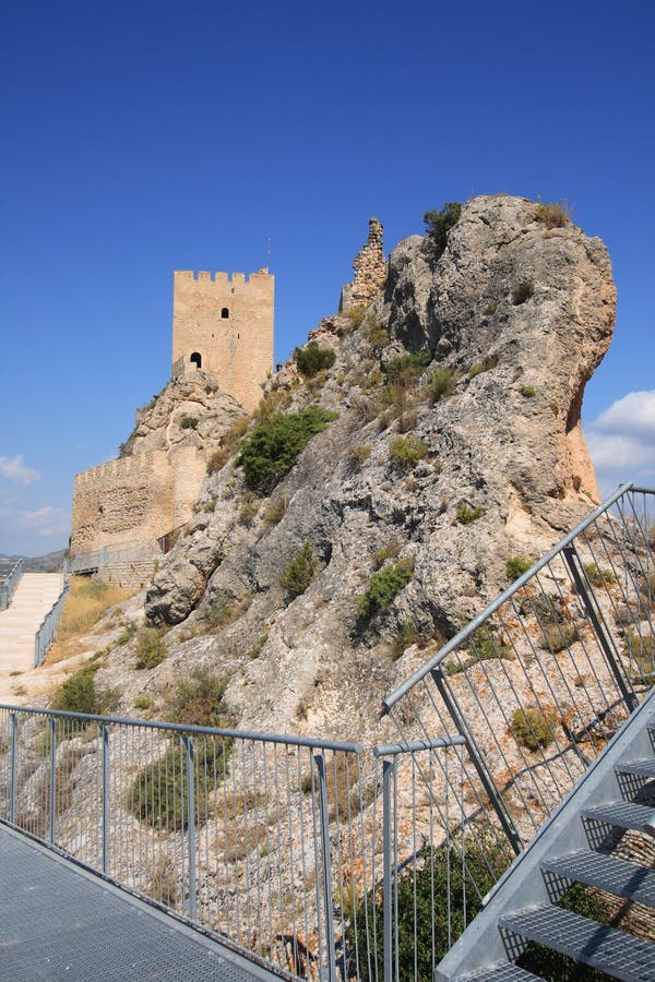 Sax Castle stock image. Image of alicante, spain, destination - 30904089