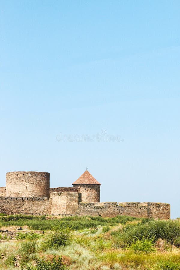 Ancient Castle Security Building with Towers. Stock Photo - Image of ...