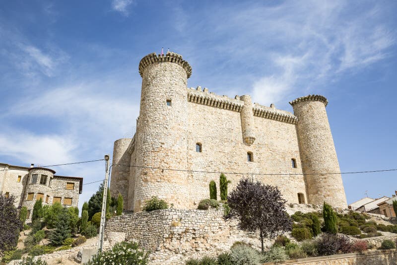 Ancient Castle in Torija Town, Guadalajara, Spain Stock Image - Image ...
