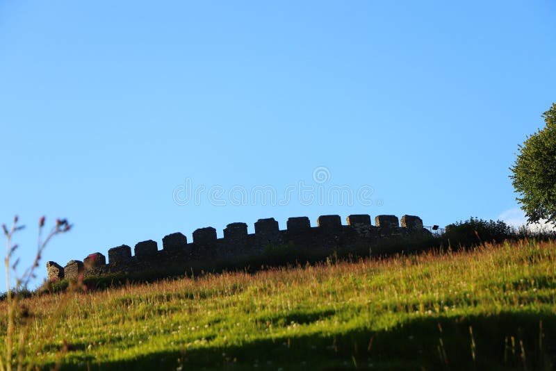 Ancient Castle Turning To Rubble Stock Image - Image of manual, clean ...