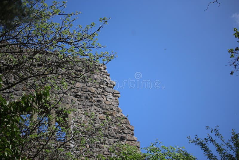 Ancient Castle Turning To Rubble Stock Photo - Image of panorama ...