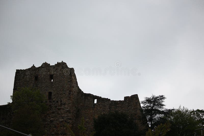 Ancient Castle Turning To Rubble Stock Photo - Image of natural ...