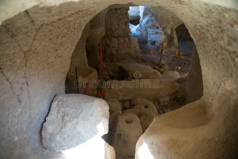 Ancient cave stock image. Image of history, byzantic - 70012311