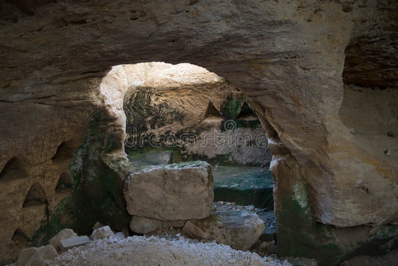 Ancient cave stock photo. Image of tourism, mideast, tourist - 71838286