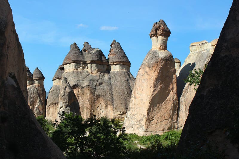Ancient Cave City of Zelve in Cappadocia, Turkey Stock Photo - Image of ...