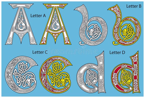 Ancient Celtic Alphabet Irish Stock Illustrations – 66 Ancient Celtic ...