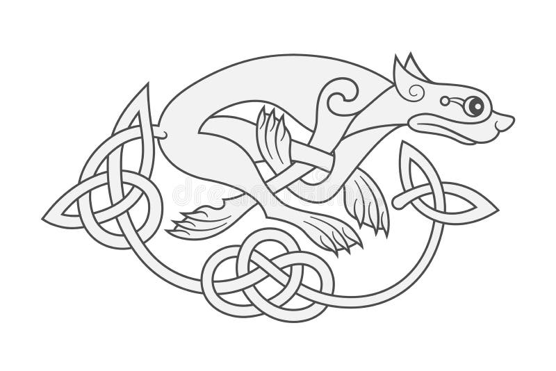 Celtic Wolf Knotwork