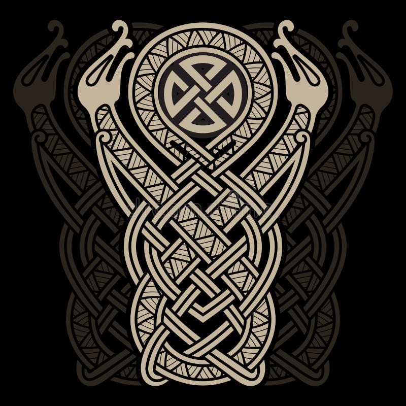 Ancient Celtic Scandinavian Design. Celtic Ligature, Pattern, Ornament ...