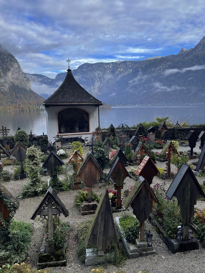 Ancient Cemetery on the Mountain Stock Image - Image of ancient, town ...