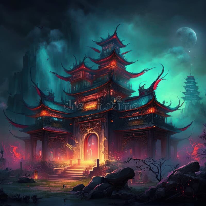 Ancient China Open Field View of a Crazy and Evil World Generative AI ...