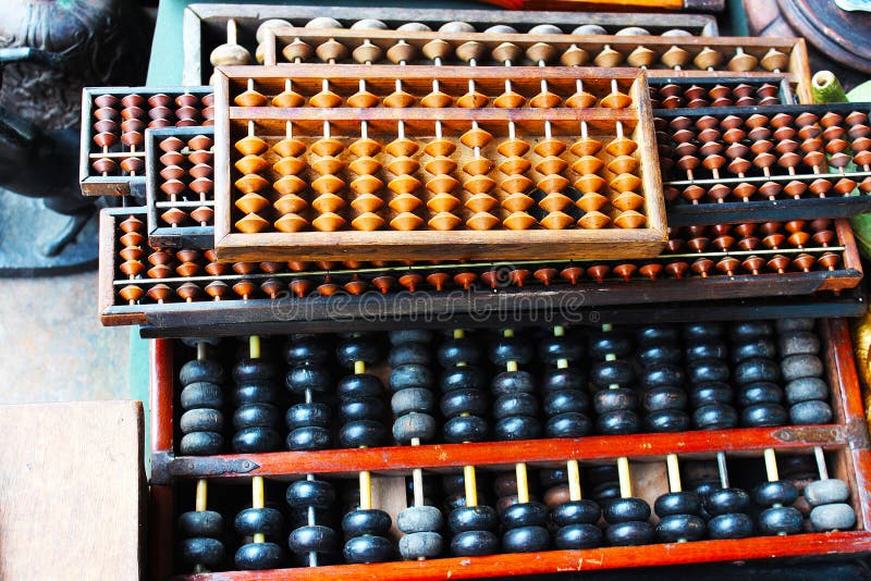 Ancient Chinese abacus stock image. Image of mathematics - 34487977
