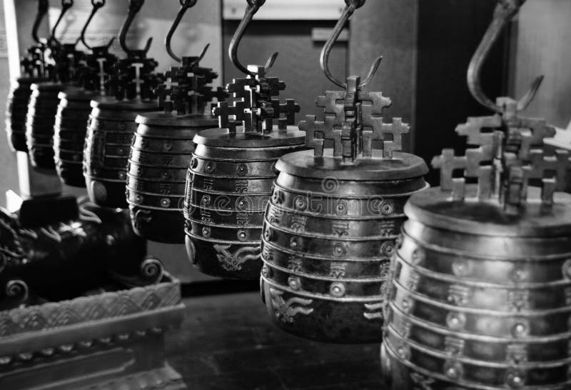 Ancient Chinese bells stock image. Image of bells, decorative - 4931805
