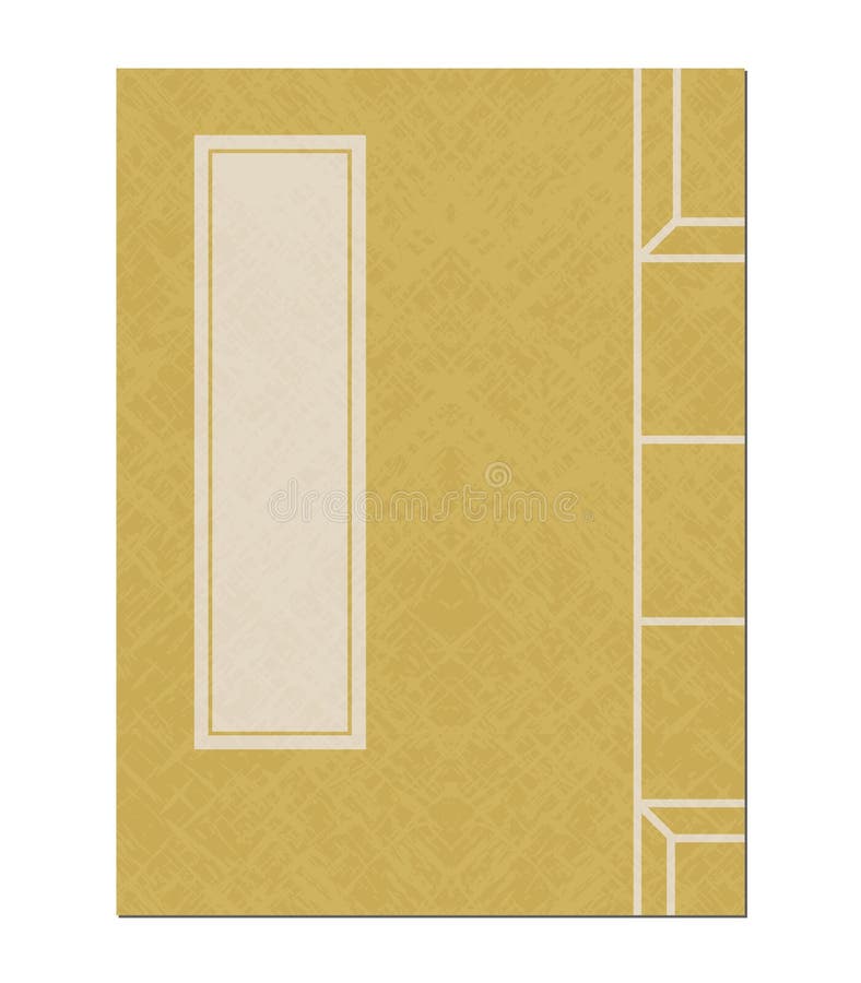 An Ancient Chinese Book, the Dark Yellow Cover, the Buddhist Texts ...