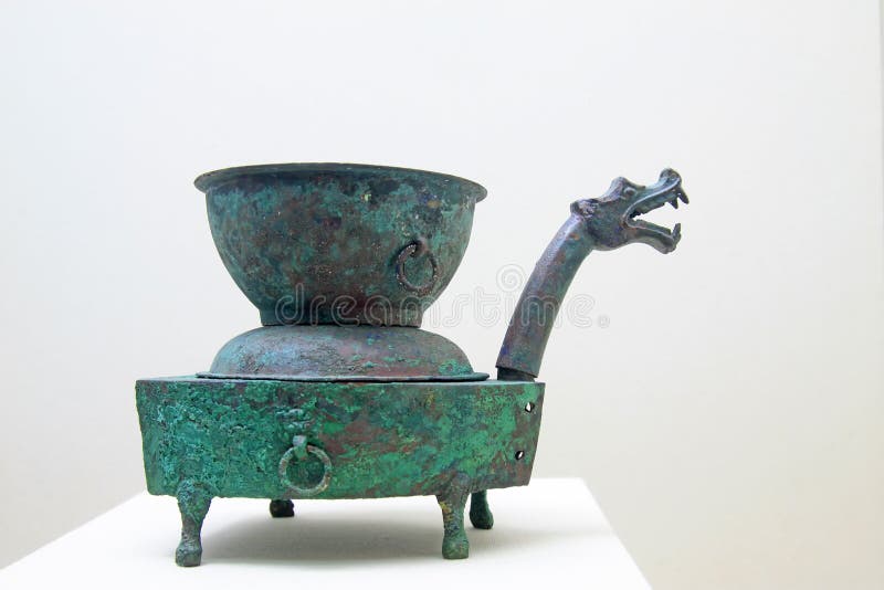 Ancient Chinese Bronze Ware Editorial Stock Image - Image of rust ...