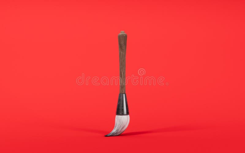 Ancient Chinese Brush, 3d Rendering Stock Illustration - Illustration ...