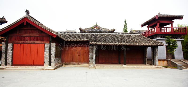 Ancient chinese buildings stock image. Image of hengdian - 29139225
