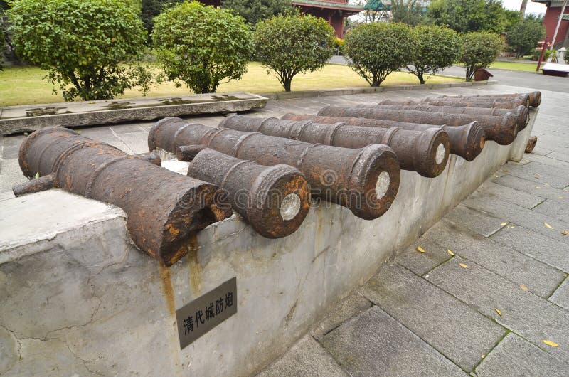 Ancient Chinese cannon stock image. Image of warfare - 52131805