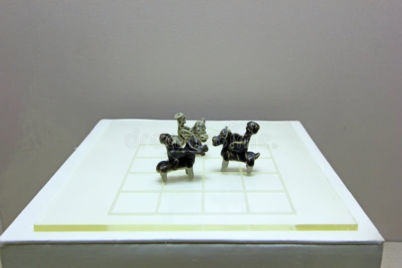 Ancient Chinese Ceramic Chess Editorial Image - Image of antiques ...