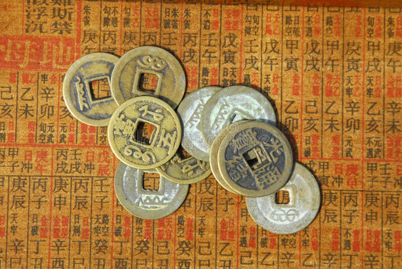 Ancient Chinese coins stock photo. Image of ming, chinese - 9702250