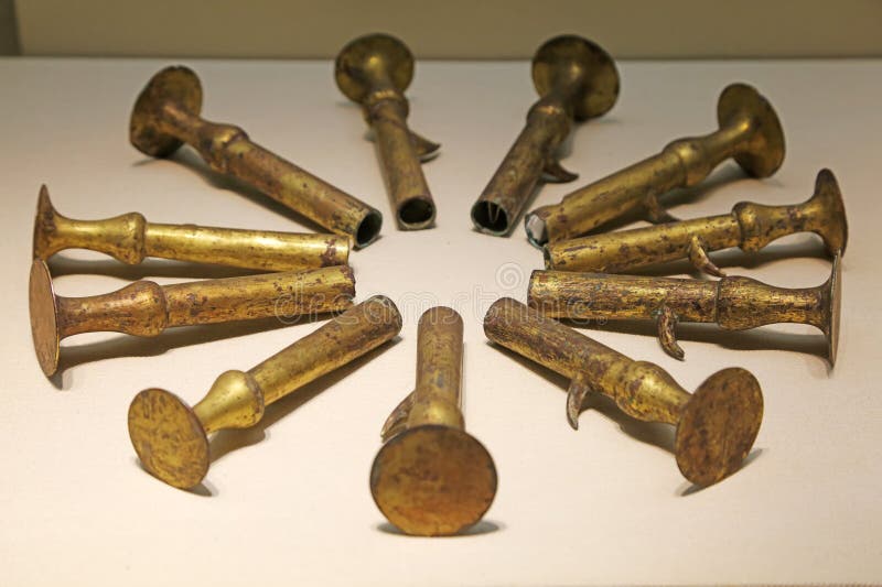 Ancient Chinese Copper Artifacts Editorial Image - Image of sculpture ...
