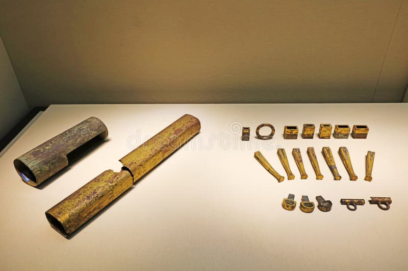 Ancient Chinese Copper Artifacts Editorial Photography - Image of ...