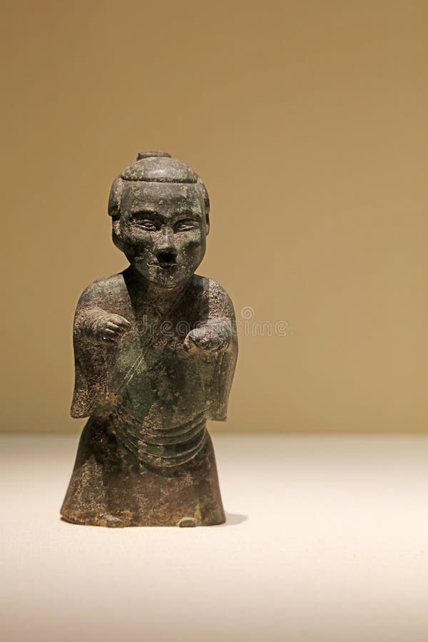 Ancient Chinese Copper Figures, Unearthed Cultural Relics Editorial ...