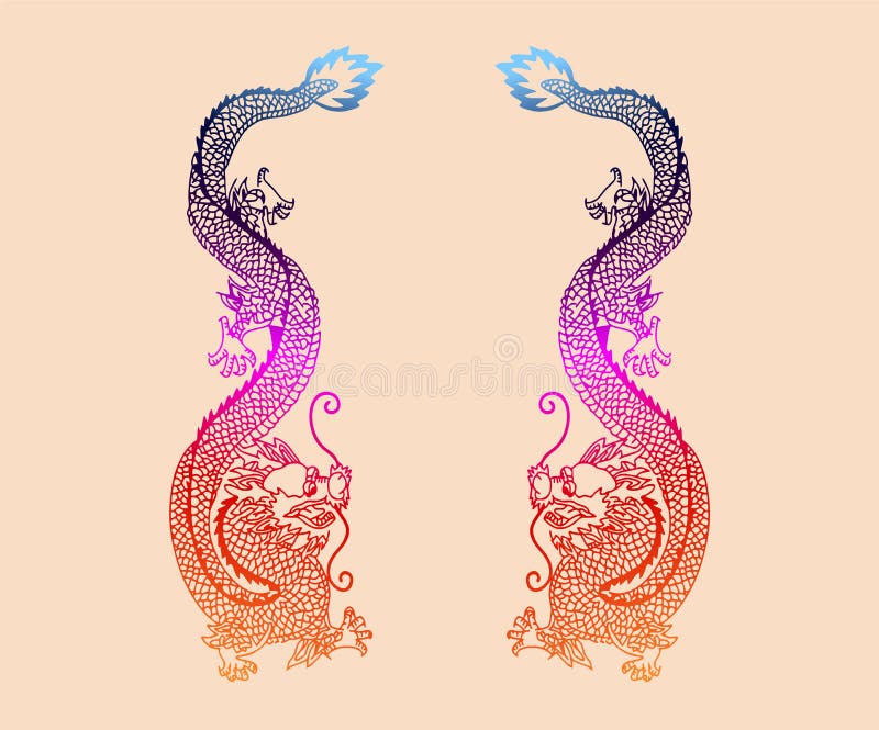 Ancient Chinese Phoenix Pattern Stock Vector - Illustration of pattern ...