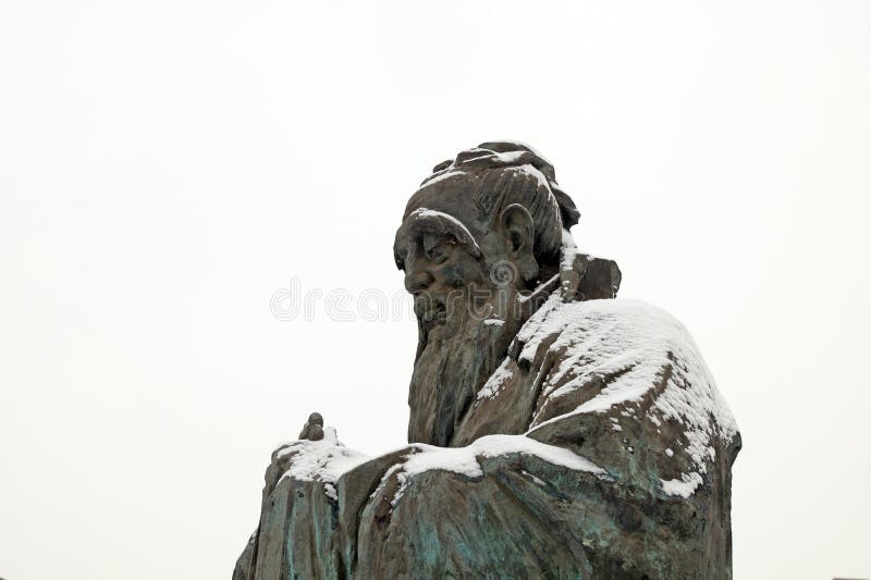 Ancient Chinese Figure Sculpture Stock Illustration - Illustration of ...