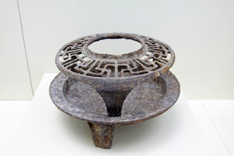 Ancient Chinese ironware editorial stock photo. Image of museum - 216292278