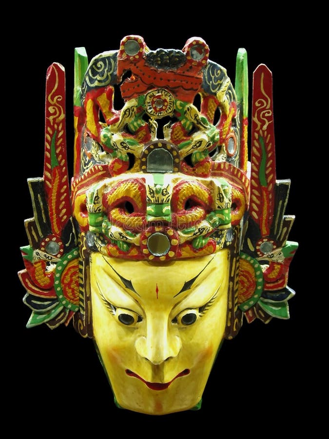 Ancient Chinese Minority Mask Stock Image - Image of ancient, detailed ...