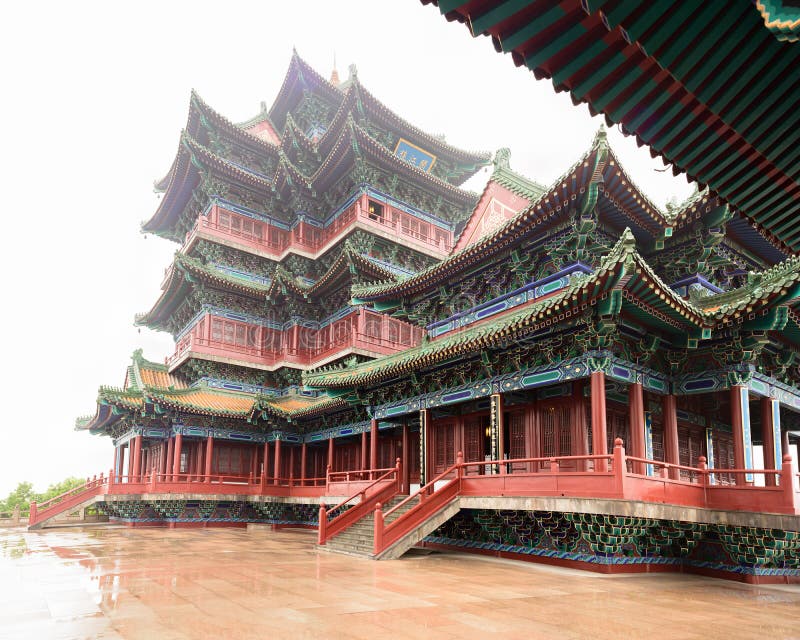 Ancient Chinese pavilion stock photo. Image of china - 43413822