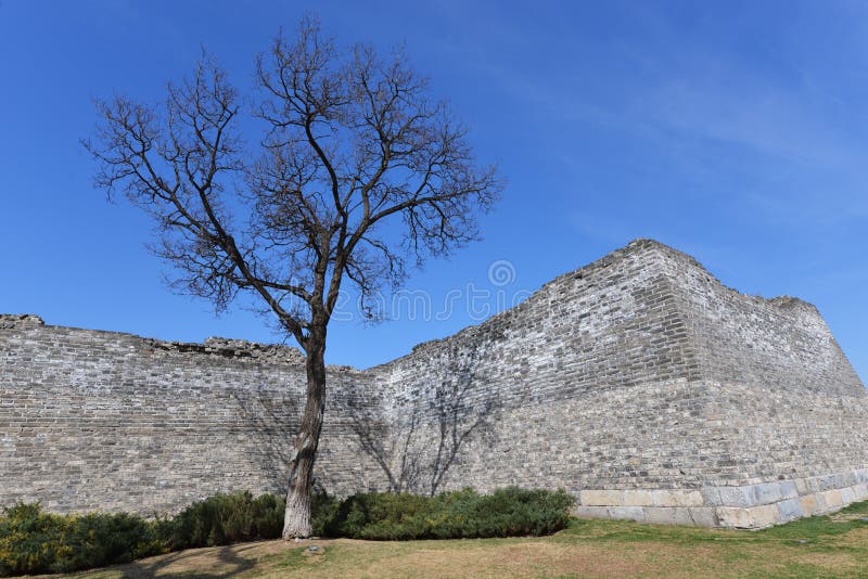 Ancient city wall ruin stock photo. Image of tower, ruin - 30218290