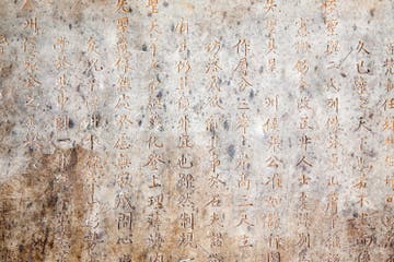 Ancient Chinese Script stock photo. Image of china, writings - 27845122