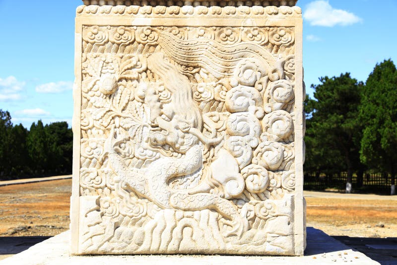 Ancient Chinese Stone Carving Stock Image - Image of architecture ...