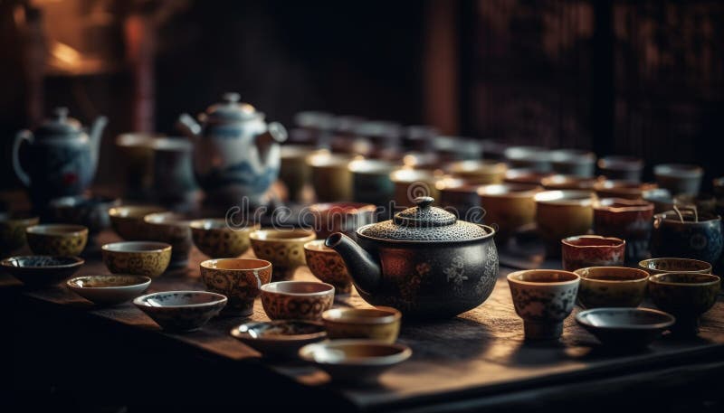 Ancient Chinese Teapot Collection, Elegantly Crafted with Ornate ...