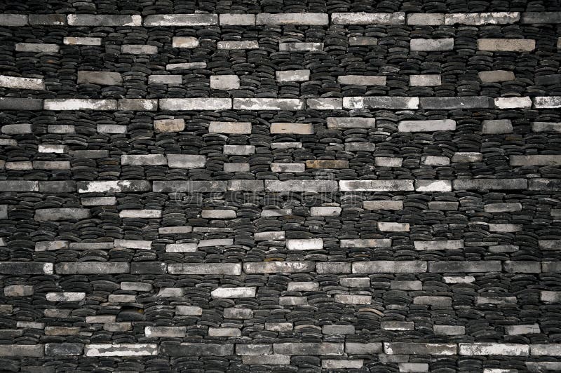 Ancient Chinese Brick Wall Background Texture Stock Photo - Image of ...