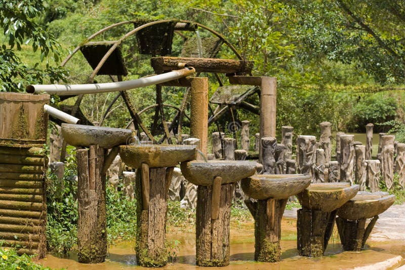 Ancient Chinese Water Circulation System Stock Photo - Image of mill ...