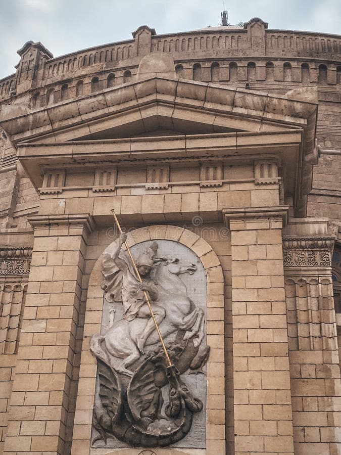 Ancient church in Cairo stock image. Image of relief - 264156513