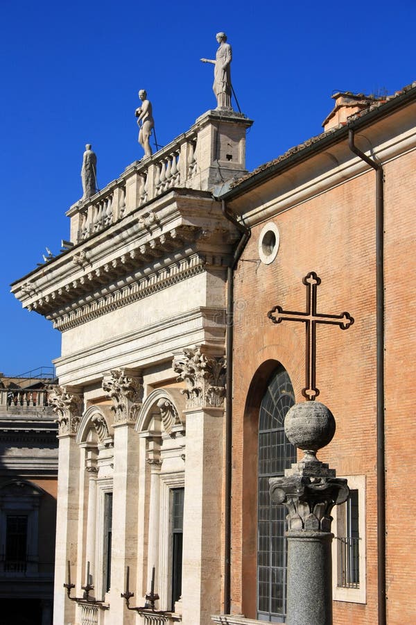 Ancient Christian Church in Rome Stock Photo - Image of amphitheater ...