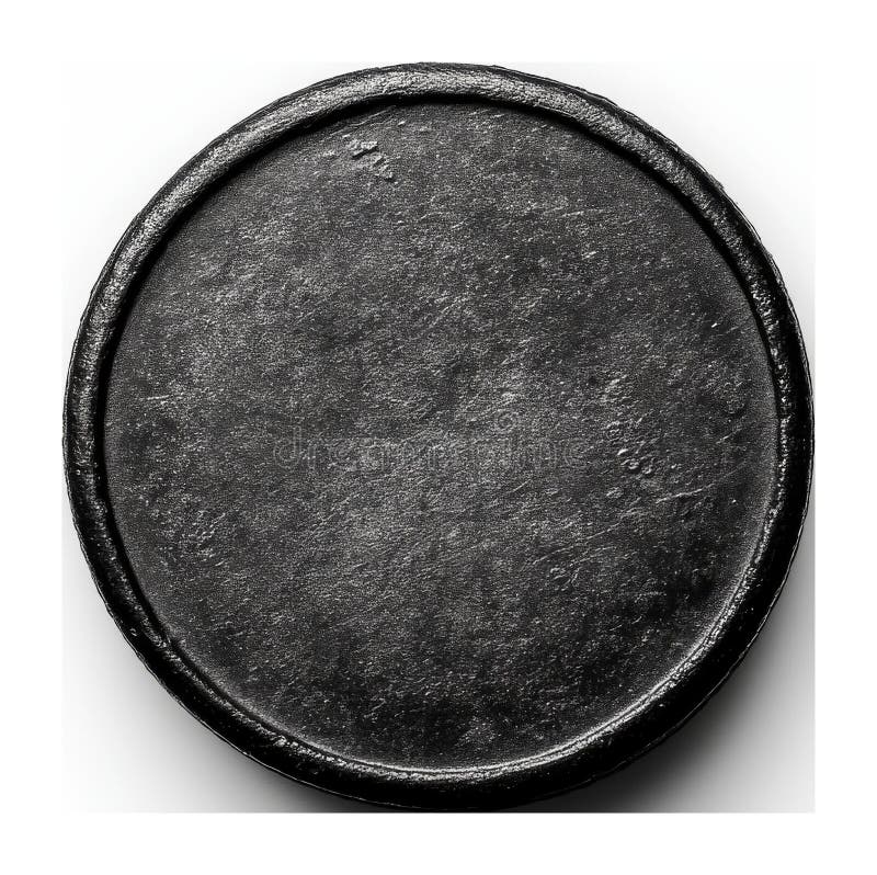 Ancient Circular Coin with Intricate Texture, Isolated Stock ...