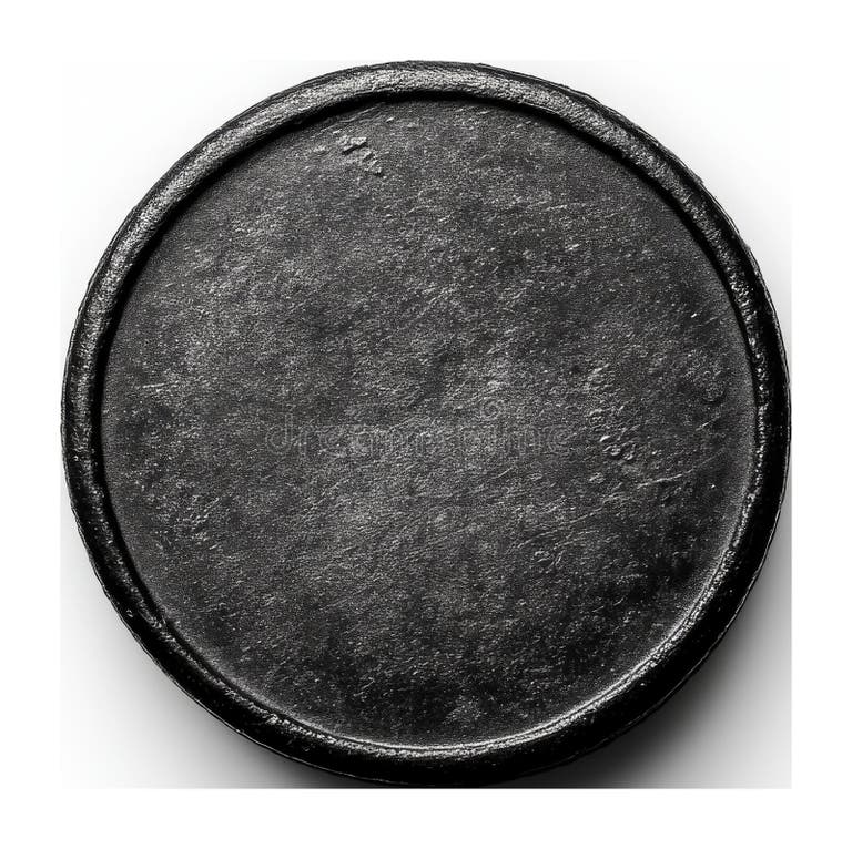 Ancient Circular Coin with Intricate Texture, Isolated Stock ...
