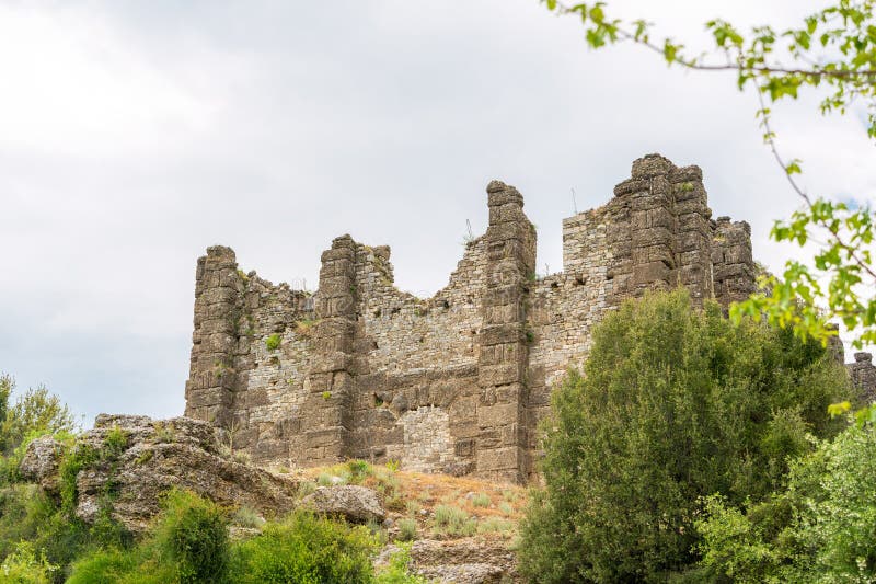 Ancient City Aspendos Antalya Serik Sunny Day Stock Photos - Free & Royalty-Free Stock Photos ...