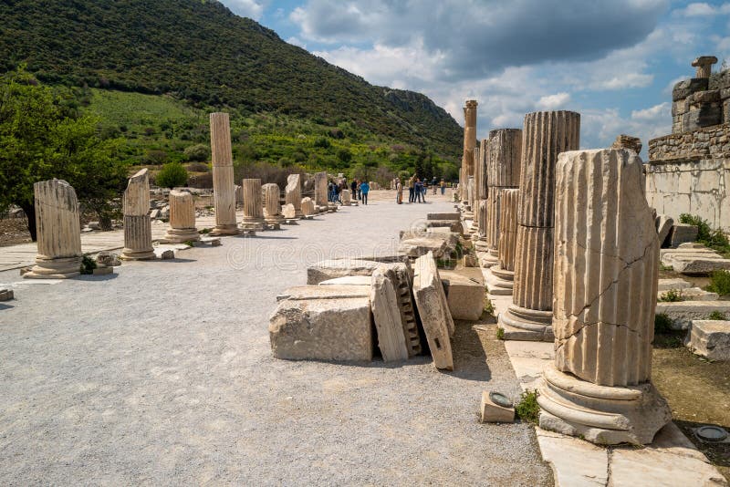 The Ancient City of Ephesus in Turkey Editorial Image - Image of ...