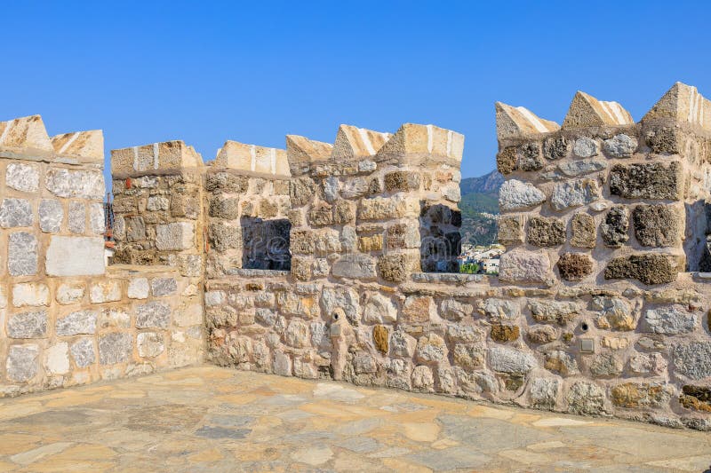 The Ancient City Fortress of the City of Marmaris. Background with ... The Ancient City Fortress of the City of Marmaris. Background with ...