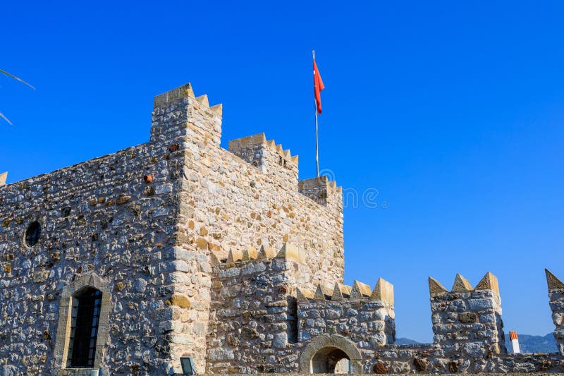 The Ancient City Fortress of the City of Marmaris. Background with ... The Ancient City Fortress of the City of Marmaris. Background with ...