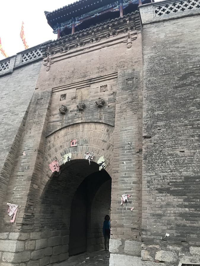 Ancient gate of China stock image. Image of design, roof - 7663431