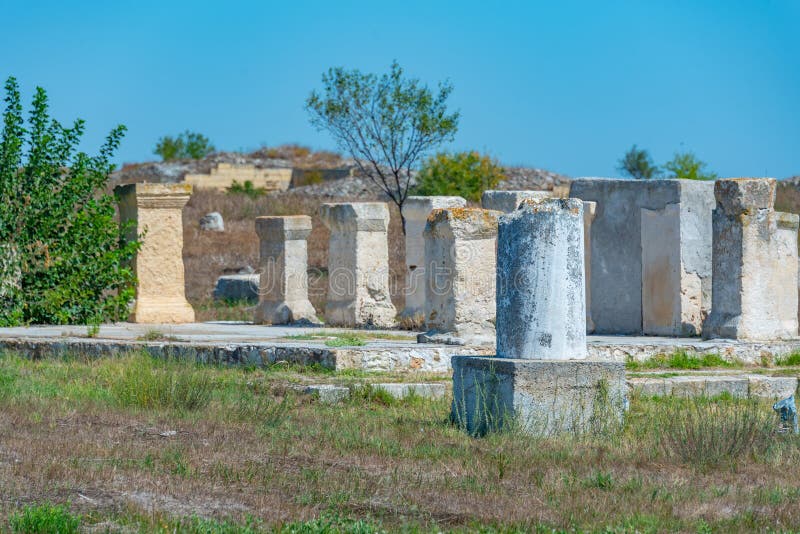 The Ancient City of Histria in Romania Stock Photo - Image of ...
