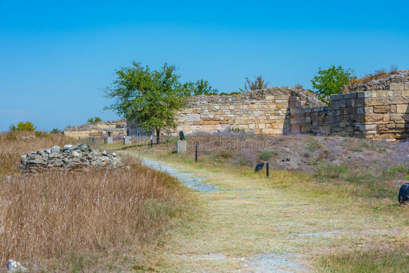 The Ancient City of Histria in Romania Stock Photo - Image of town ...