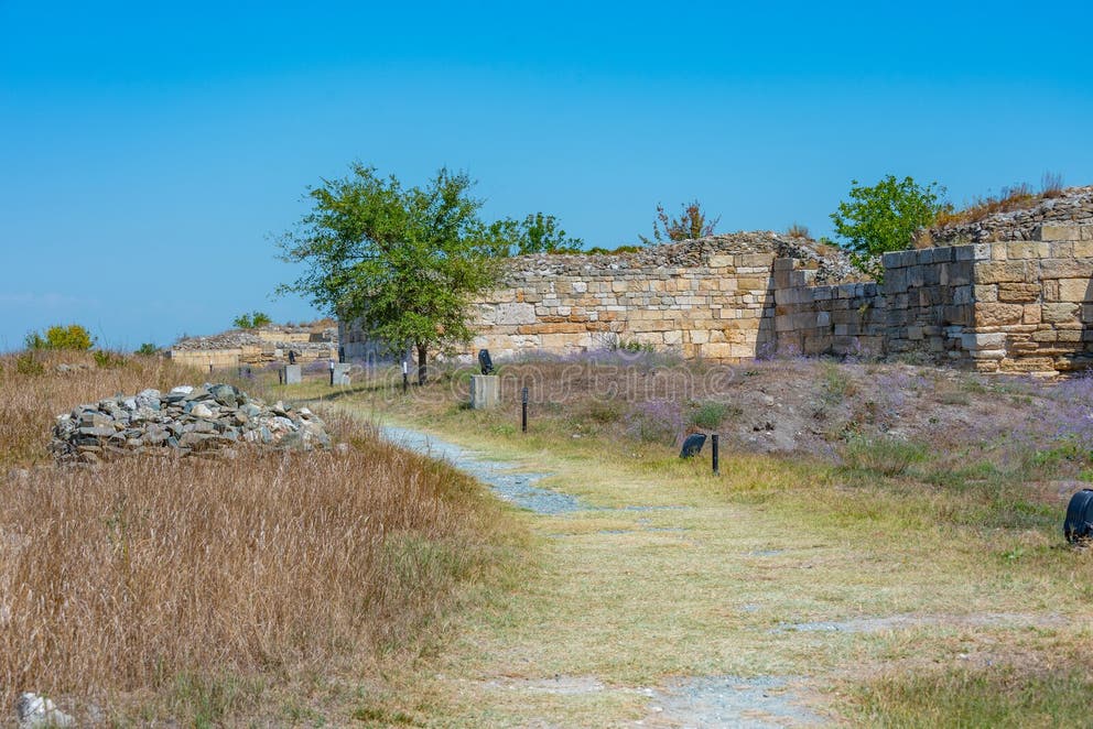 The Ancient City of Histria in Romania Stock Photo - Image of town ...